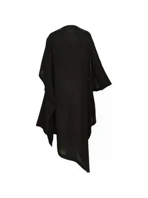 Issey Miyake Asymmetric Draped Dress - Black