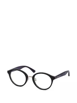 JIMMY CHOO Round Frame Glitter Embellished Glasses