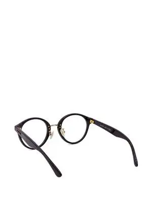 JIMMY CHOO Round Frame Glitter Embellished Glasses