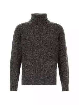 Brunello Cucinelli Melange Roll-neck Sweater - Grey