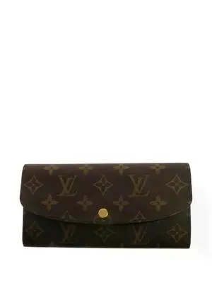 LOUIS VUITTON 2010-2026 Monogram Emilie Wallet Long Wallets - Brown