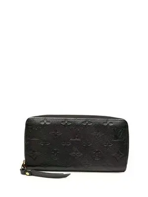 LOUIS VUITTON 2017 Monogram Empreinte Zippy Wallet Long Wallets - Black