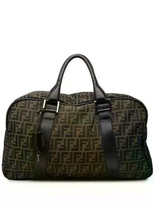 Fendi Zucca Canvas Travel Bag - Brown