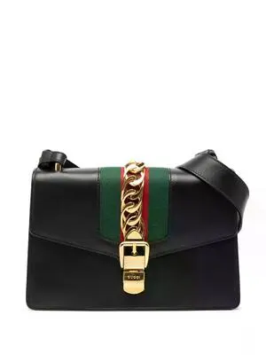 Gucci Sylvie Web Satchel - Black
