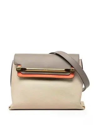 Chloé Clare Small Tricolor Leather Crossbody Bag - Neutrals