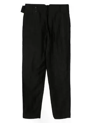 Yohji Yamamoto Belted Straight-leg Trousers