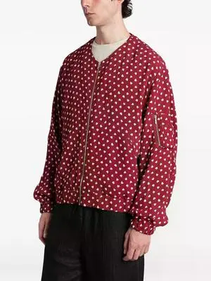 Needles Heart-print Bomber Jacket