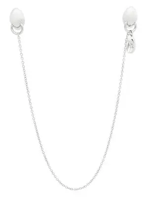 Acne Studios Tone Brass Pendant Chain-link Earrings
