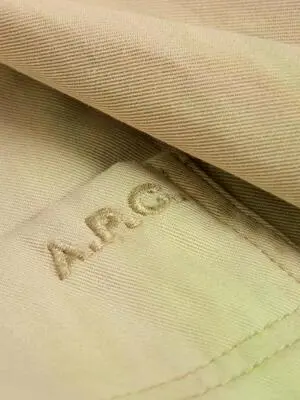 A.p.c. Logo-embroidered Chest-pocket Jacket - Neutrals