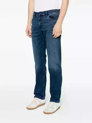 BOSS Logo Patch Straight Leg Jeans