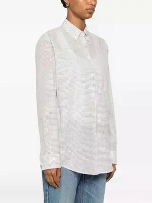 THE ROW Dalan Check-pattern Long-sleeve Shirt