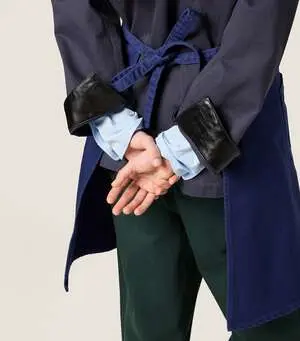 Miu Miu Garment-dyed Gabardine Apron