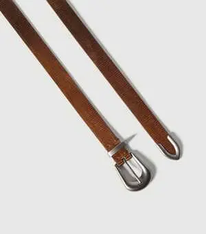 Brunello Cucinelli Textured Leather Belt
