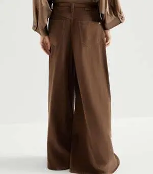 Brunello Cucinelli Corduroy Wide-leg Trousers