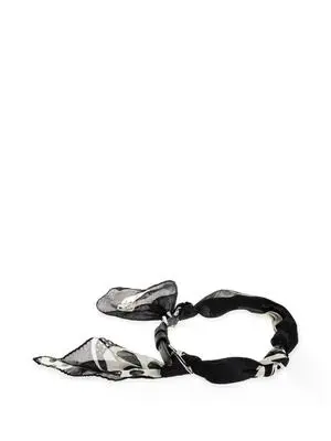 Alexander McQueen Skull Scarf Double Wrap Bracelet