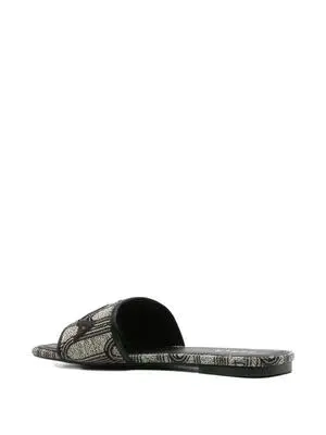Furla Brezza Monogram Flat Sandals