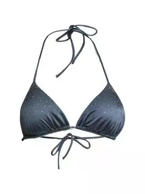 MC2 SAINT BARTH Embellished Halterneck Bikini Top - Grey