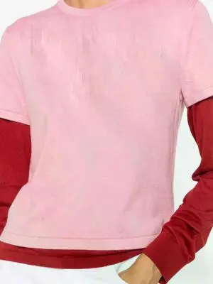 Guest In Residence Layered Effect Crew Neck Sweater