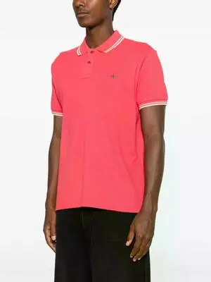 VIVIENNE WESTWOOD Classic Embroidered-detail Cotton Polo Shirt - Pink