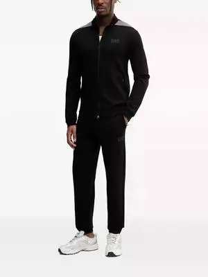 EA7 Logo-print Zip-up Sweater