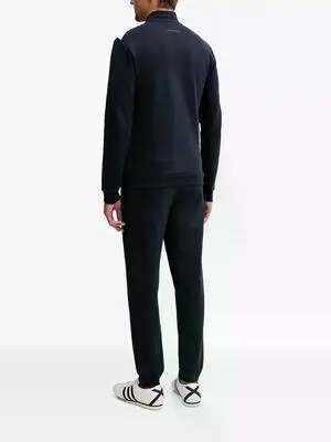 EA7 Logo Print Zip-up Sweater