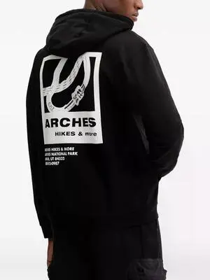 EA7 Graphic Print Hoodie