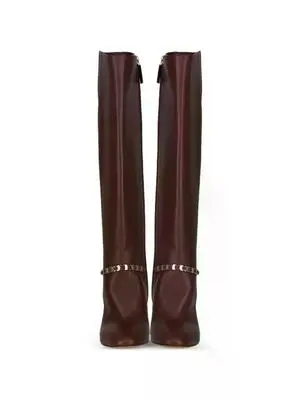 FERRAGAMO Gancini Chain-link Knee-high Boots