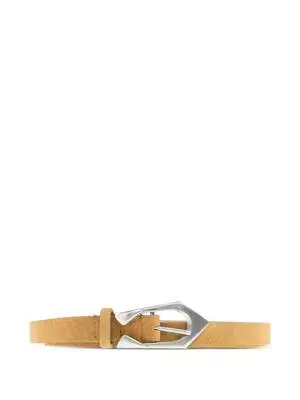 IRO PARIS Suede Finish Buckle-fastening Belt - Neutrals
