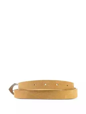 IRO PARIS Suede Finish Buckle-fastening Belt - Neutrals