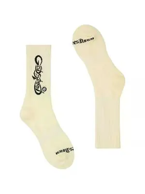 GODSPEED Intarsia Logo Socks - Neutrals