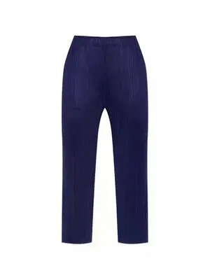 Issey Miyake Pleated Cropped Trousers