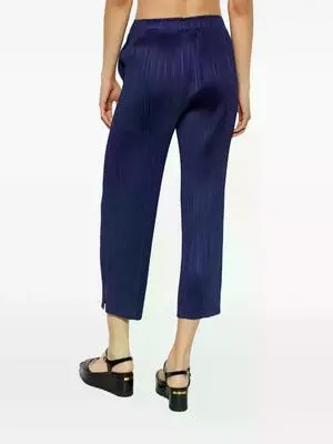 Issey Miyake Pleated Cropped Trousers