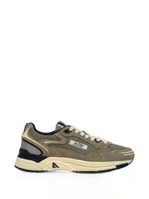 AUTRY Hyperway Paneled Mesh-suede Sneakers - Neutrals