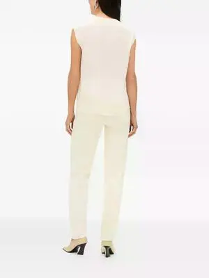 Another Tomorrow Featherweight Shell Sleeveless Sweater