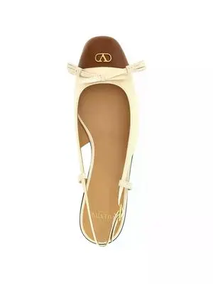 Valentino Garavani Vlogo Signature Slingback Ballet Flats