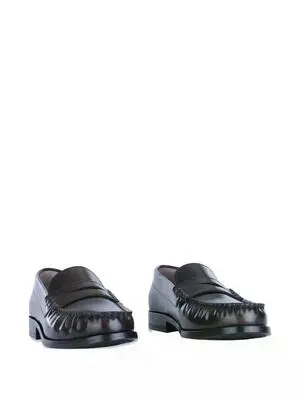 ALOHAS Rivet Leather Loafers
