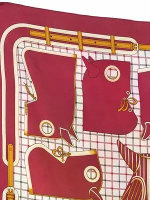 Hermès 1974 Camails Silk Scarf - Red