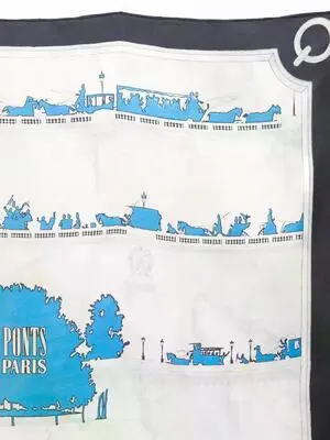Hermès 1953 Les Ponts De Paris Silk Scarf