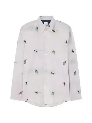 Paul Smith Graphic-print Long-sleeve Shirt - Purple
