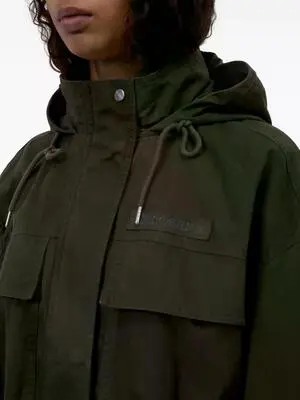 Closed Drawstring Waist Cotton Parka