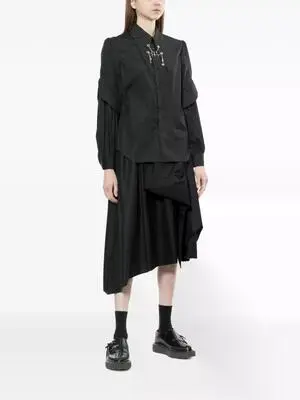 Noir Kei Ninomiya Layered Shirt With Chain Detail