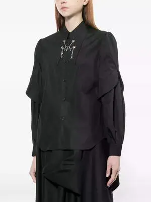 Noir Kei Ninomiya Layered Shirt With Chain Detail