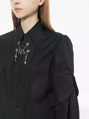 Noir Kei Ninomiya Layered Shirt With Chain Detail