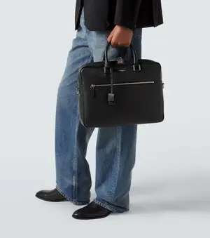 Saint Laurent Sac De Jour Leather Tote Bag