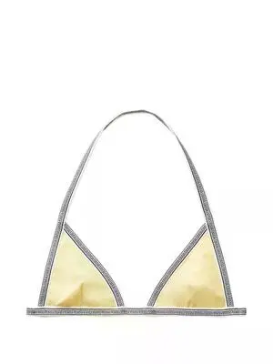 Versace Greca Border Bikini Top - Yellow