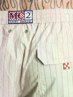 MC2 SAINT BARTH Pinstripe Swim Shorts