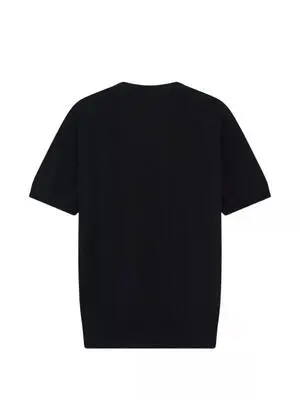 Alpha Studio Short-sleeve Ribbed-trim T-shirt