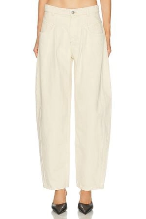 Isabel Marant Étoile Lisha Wide Leg Denim Trousers - Beige