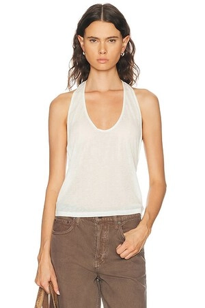 EB DENIM Valley Racer Tank - White