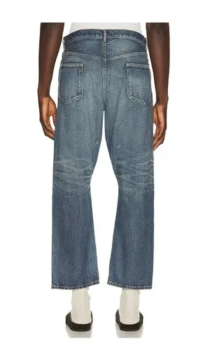BEAMS 5 Pocket Classic Denim Repair Jeans